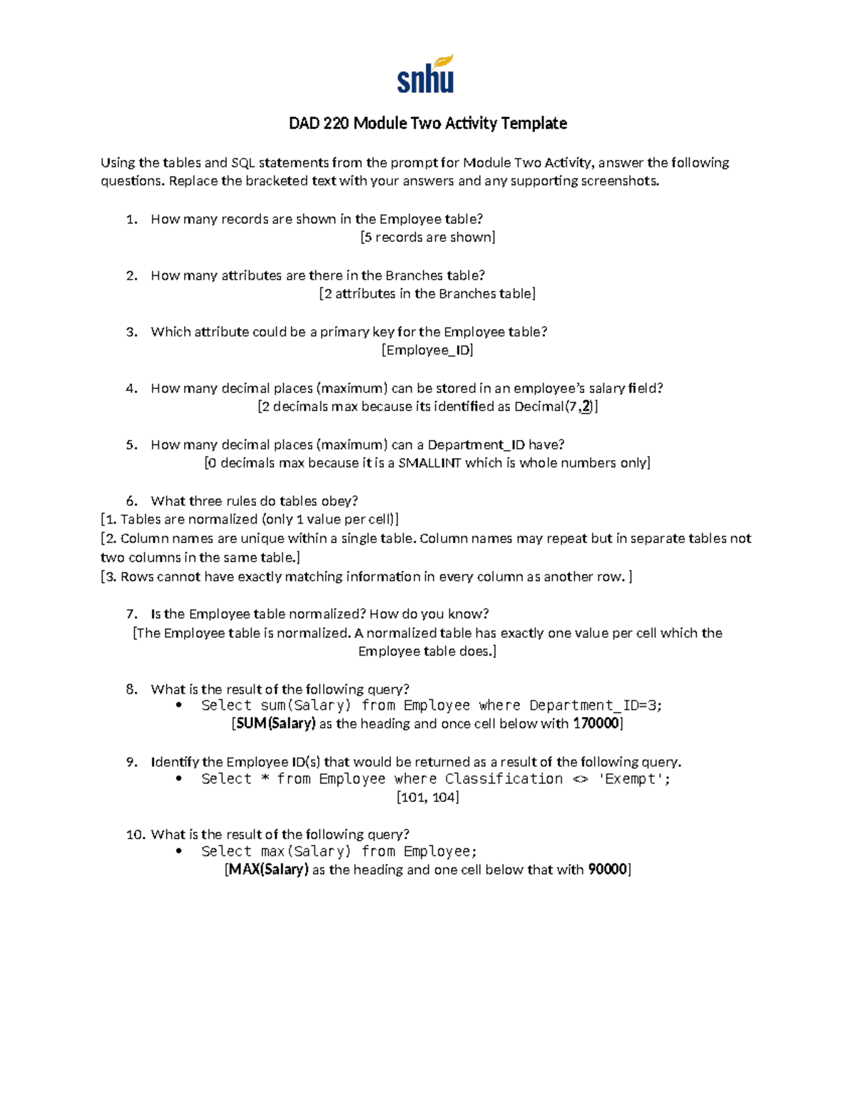 DAD 220 Module Two Activity 2-3 Alan Davis - DAD 220 Module Two ...