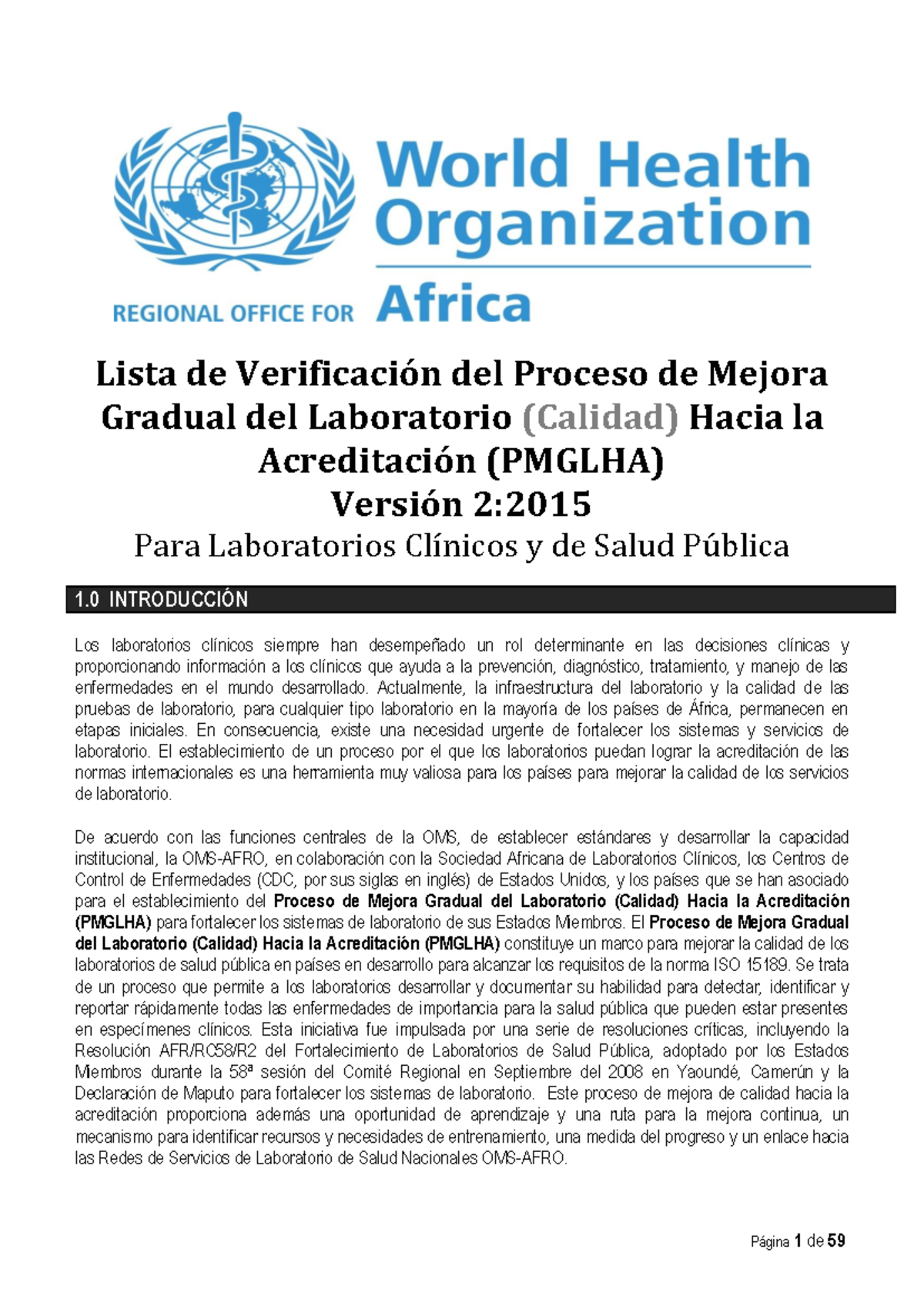 Slipta checklist v2 Spanish - Lista de Verificación del Proceso de ...