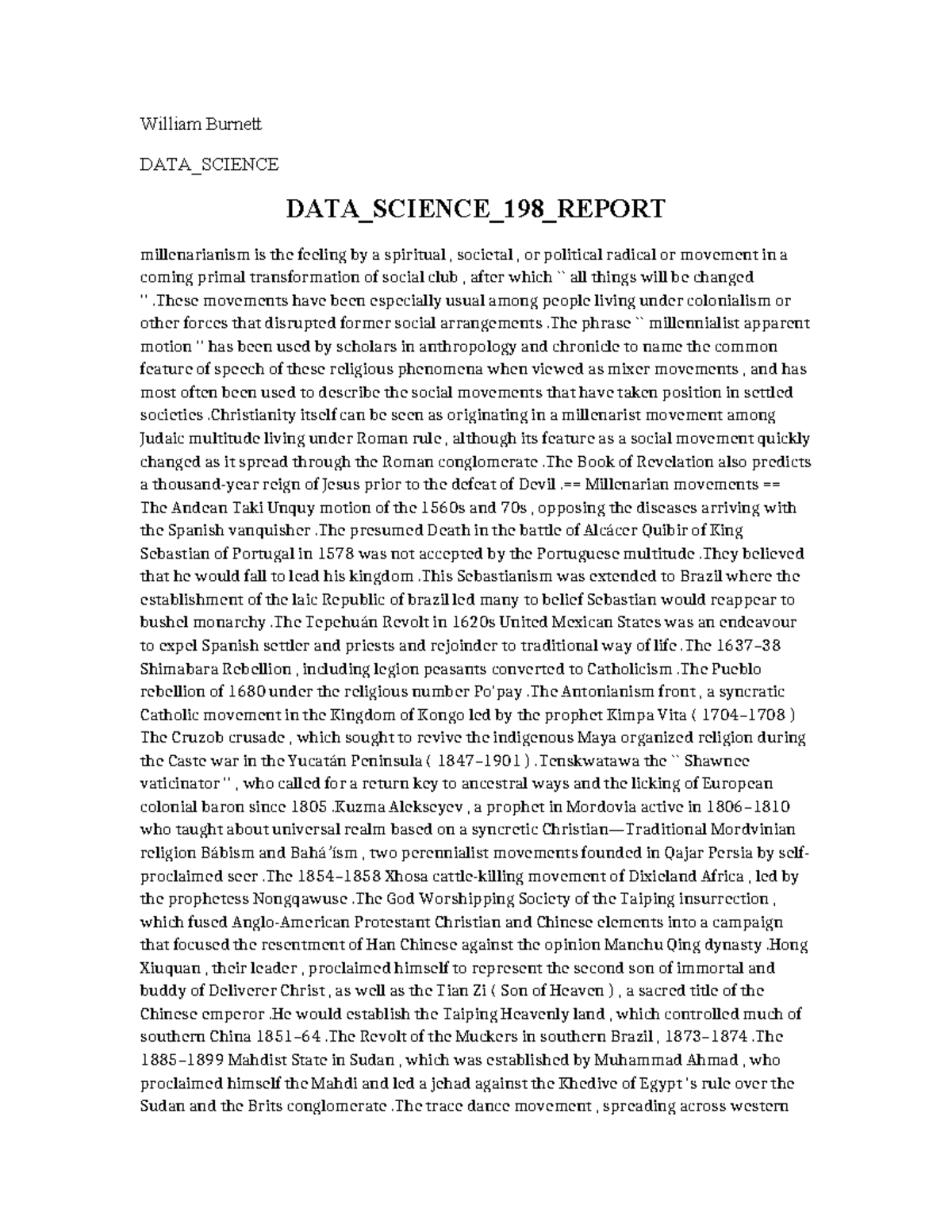DATA Science 198 Report - William Burnett DATA_SCIENCE DATA_SCIENCE_198 ...