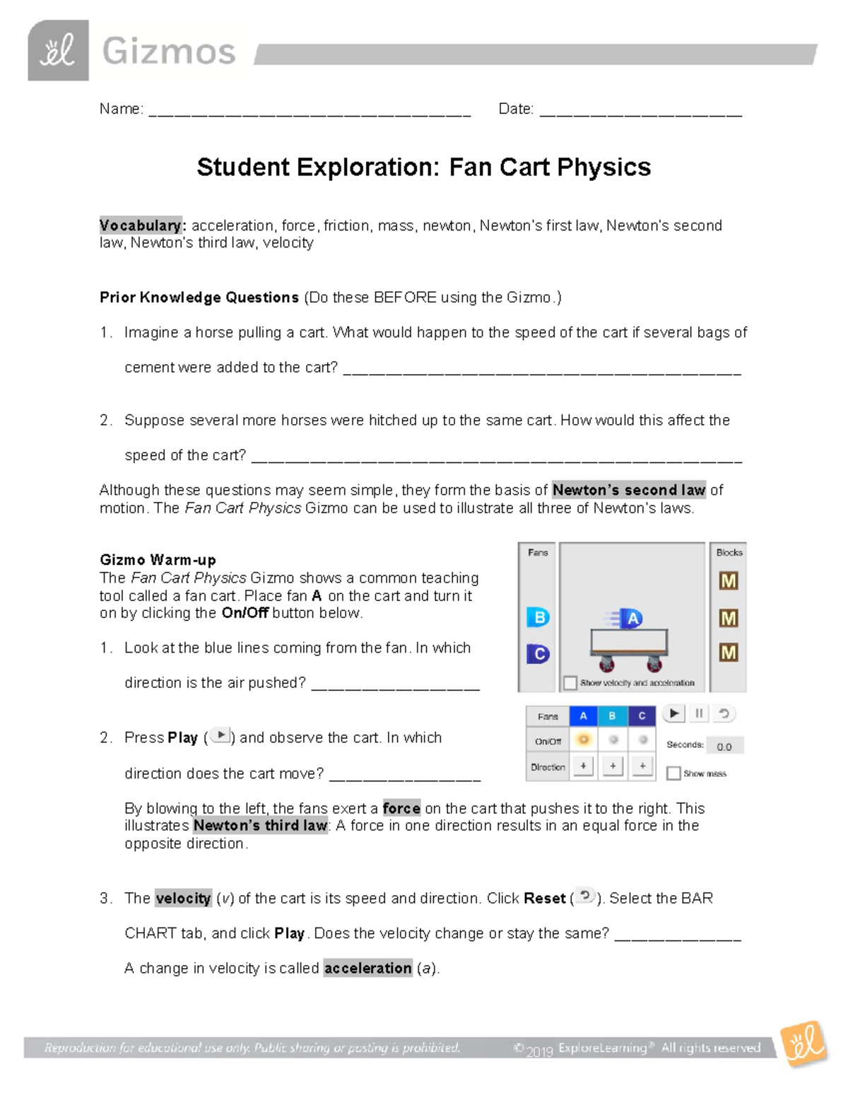 Fan Cart Physics SE-45de49-6728c3 - Name ...