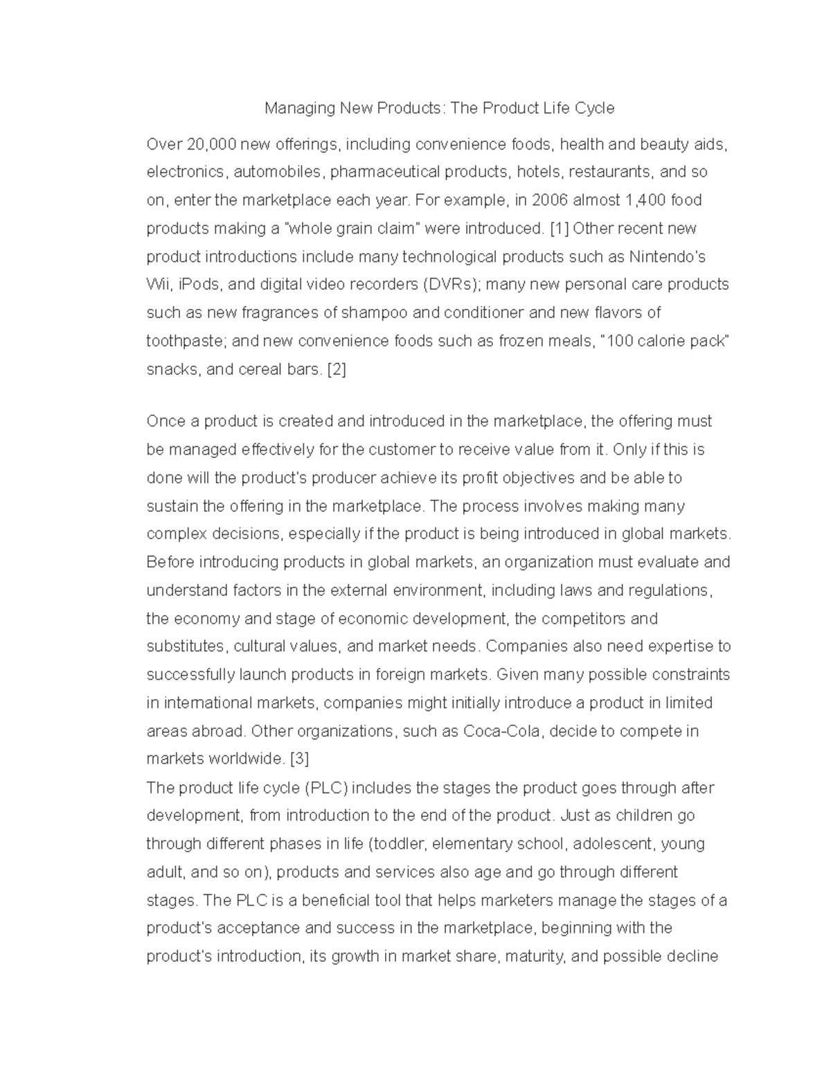 Developing and Managing Offerings - Managing New Products: The Product ...