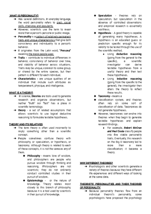 Chapter 5 Klein - C H A P T E R 5: K L E I N: O B J E C T R E L A T I O N S T H E O R Y ...