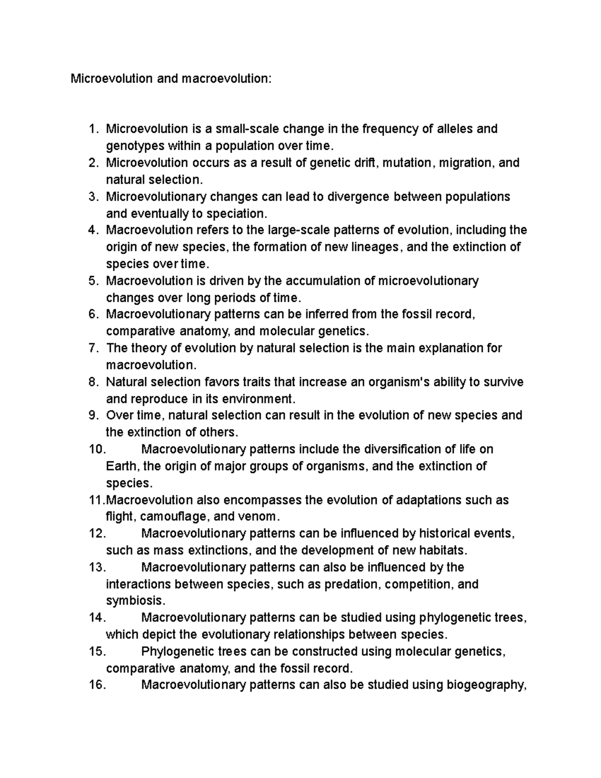 Microevolution And Macroevolution Microevolution And Macroevolution