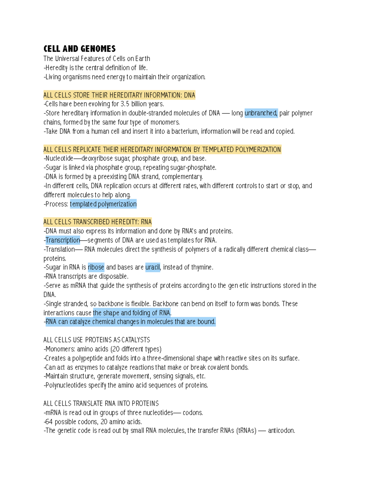 Molecular Notes - CELL AND Universal Features of Cells on is the ...