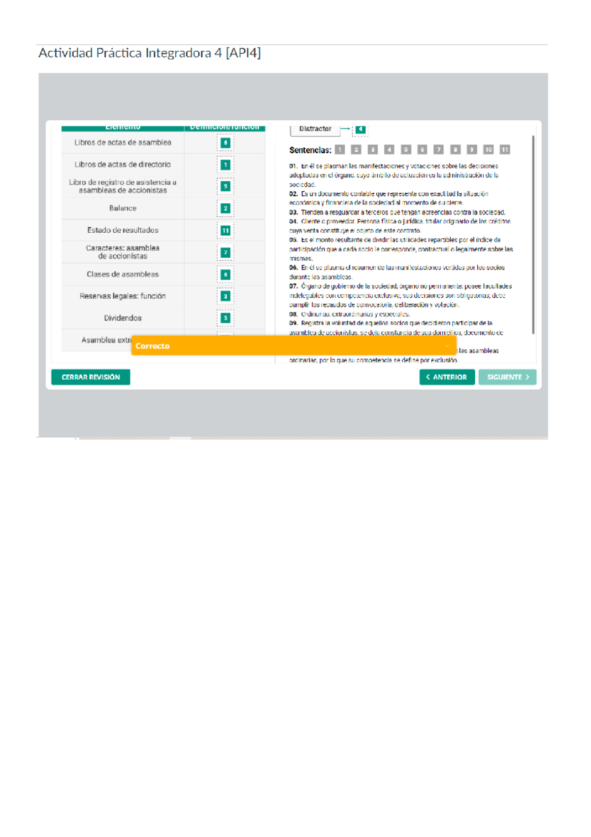 API 4 DE - API 4 100% - Derecho Empresario - Studocu