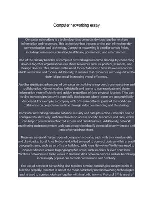 Computer networking study - Computer networking study Computer ...