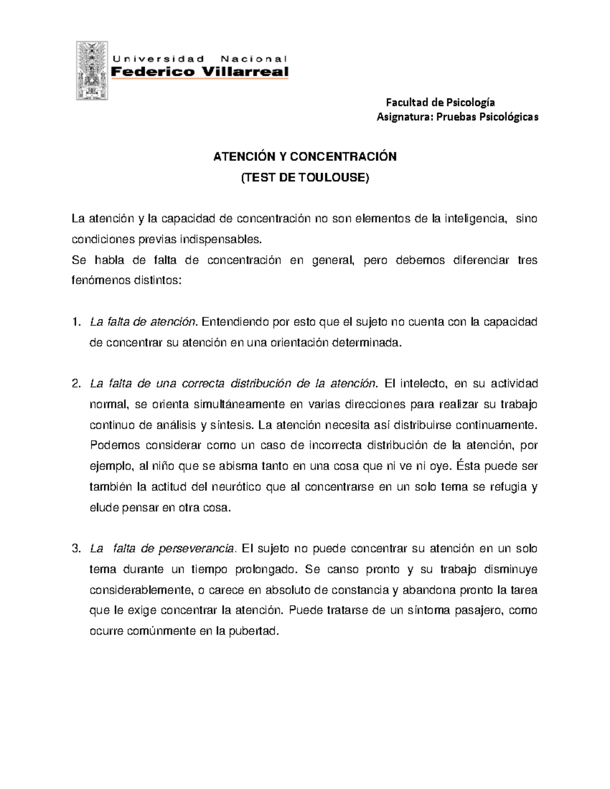 15. Test de Toulouse - Material que puede ayudar al repaso de ...