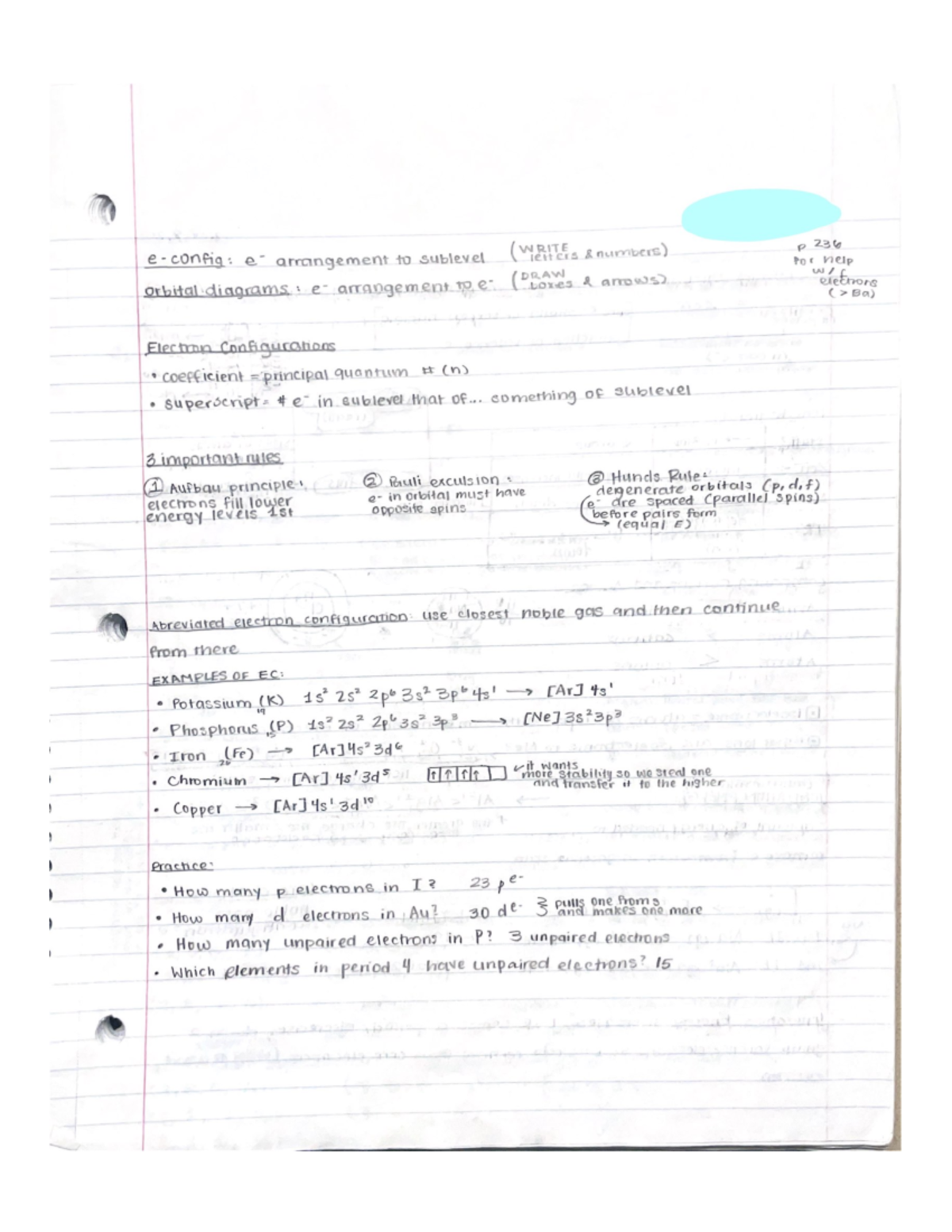 Chemistry - Electron Configurations - CH 1213 - Studocu