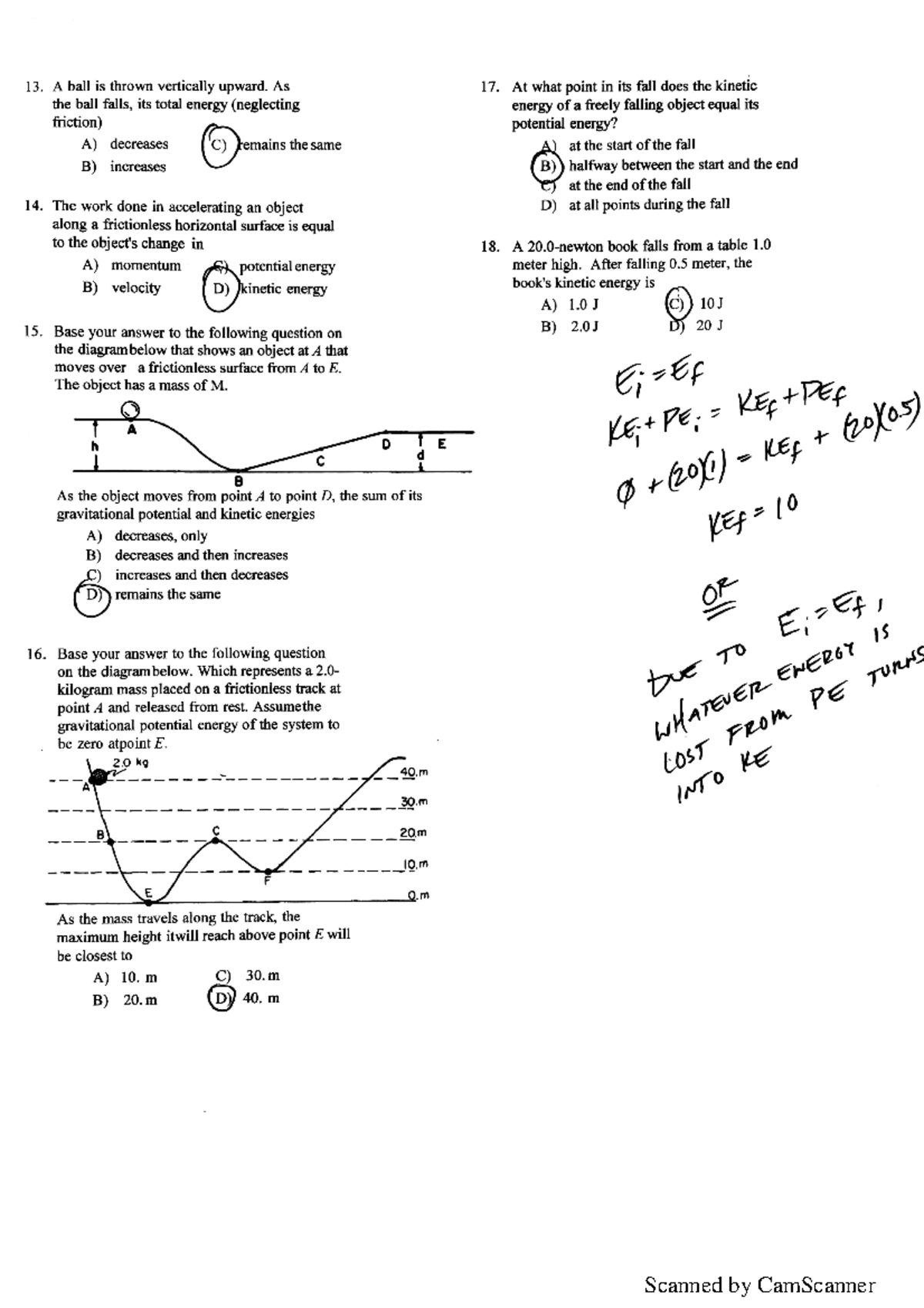Review+(MC)+KEY - Physics Notes - Scanned by CamScanner - Studocu