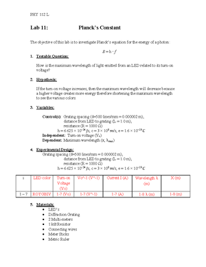 PHY 112 Outline lab 2 - Lab 2: Capacitance The objective of this lab is ...