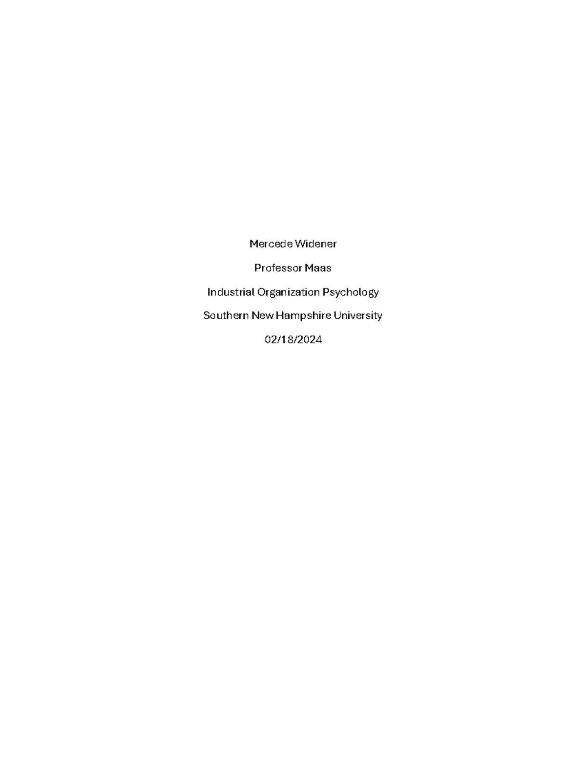 Module 7 Final Project Iopsych - Mercede Widener Professor Maas ...