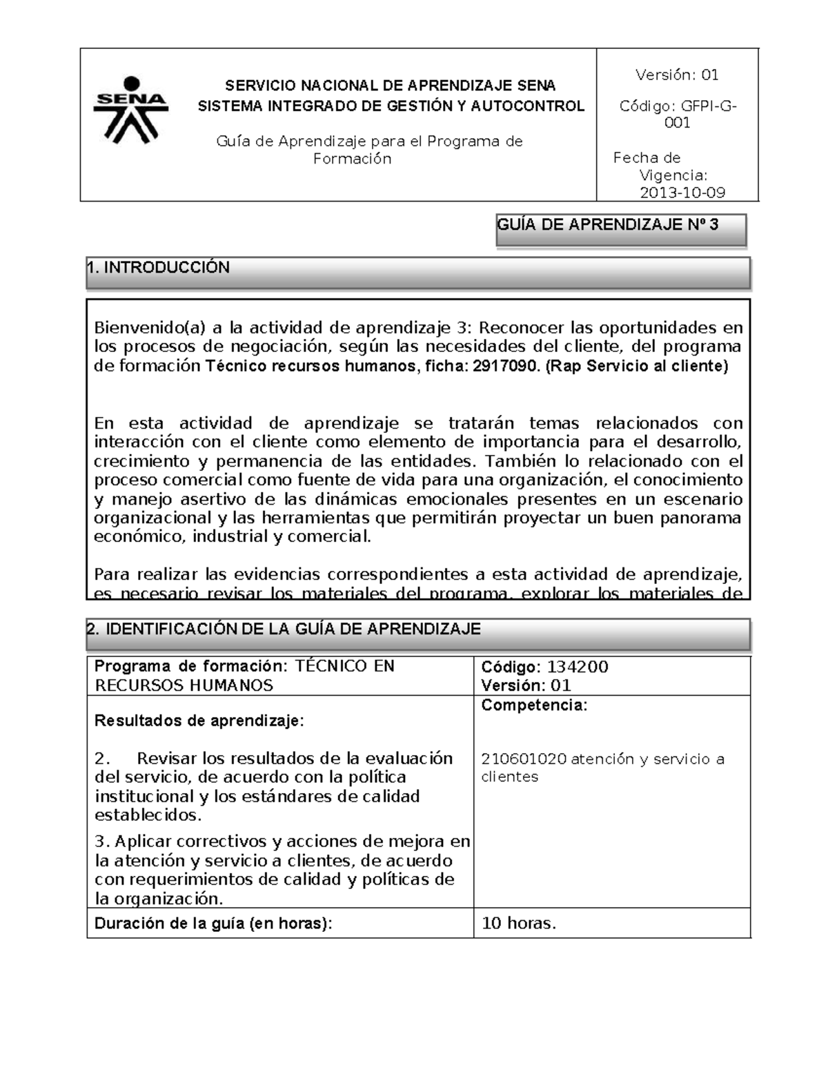 AA3 Guia de aprendizaje - SERVICIO NACIONAL DE APRENDIZAJE SENA Versión ...