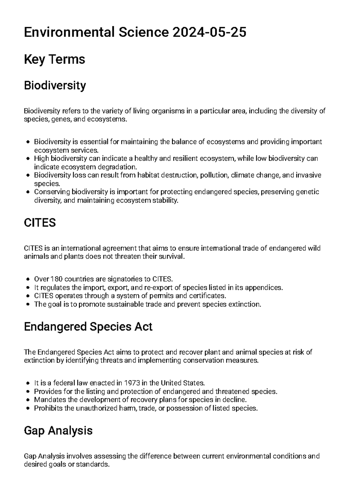 Environmental Science 20240525-Study Guide - Environmental Science 2024 ...