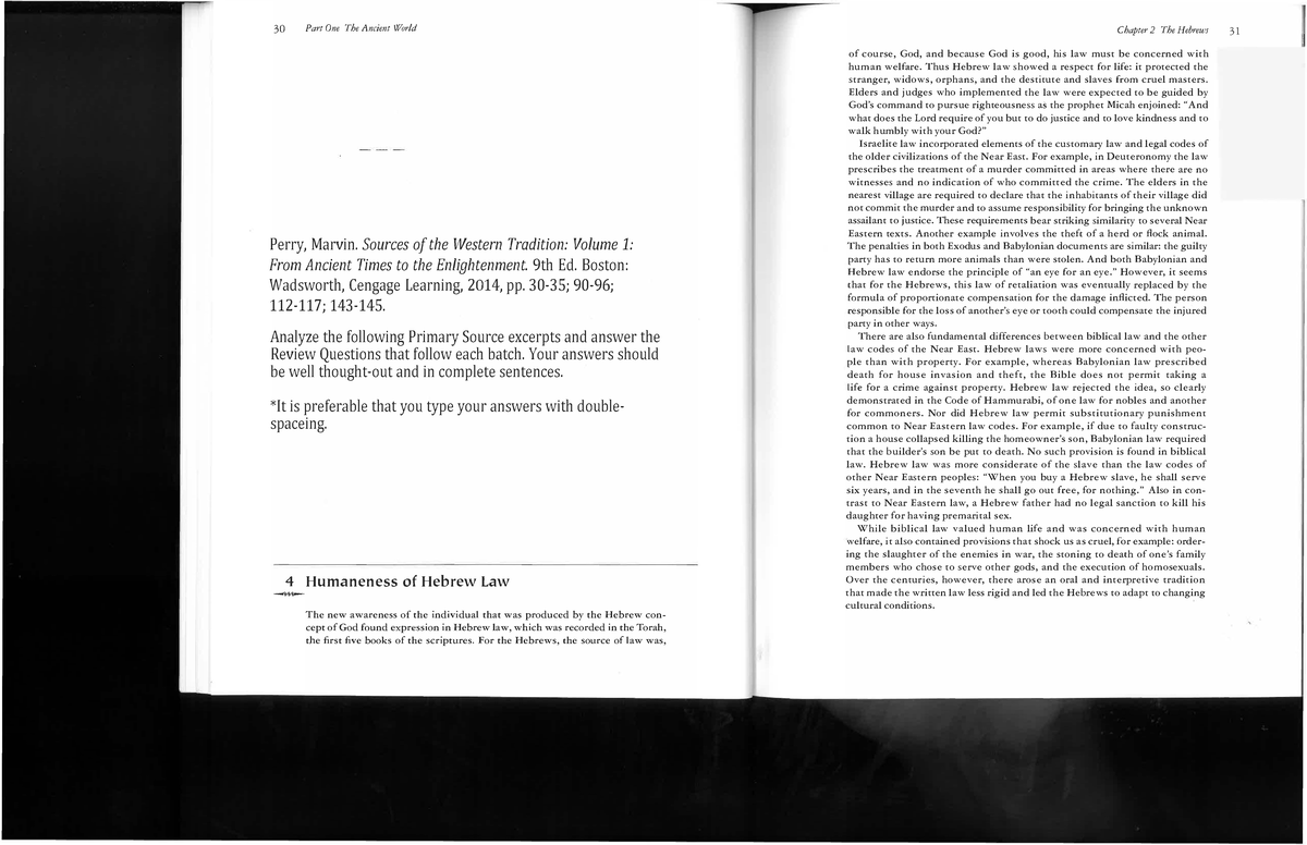 PSQ Batch 1- MWFs - C. Pearcy - 30 Part One The Ancient World Perry ...