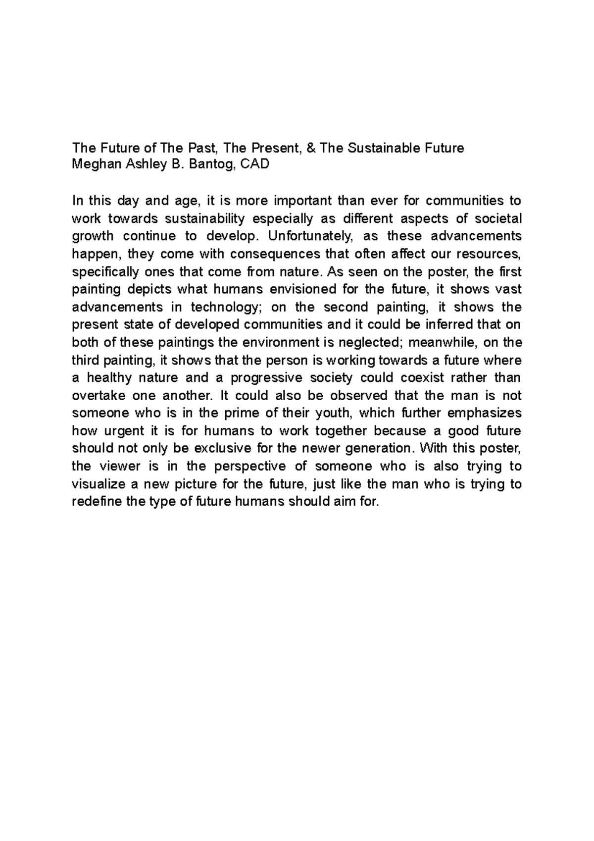 C Digital Poster - The Future of The Past, The Present, & The ...