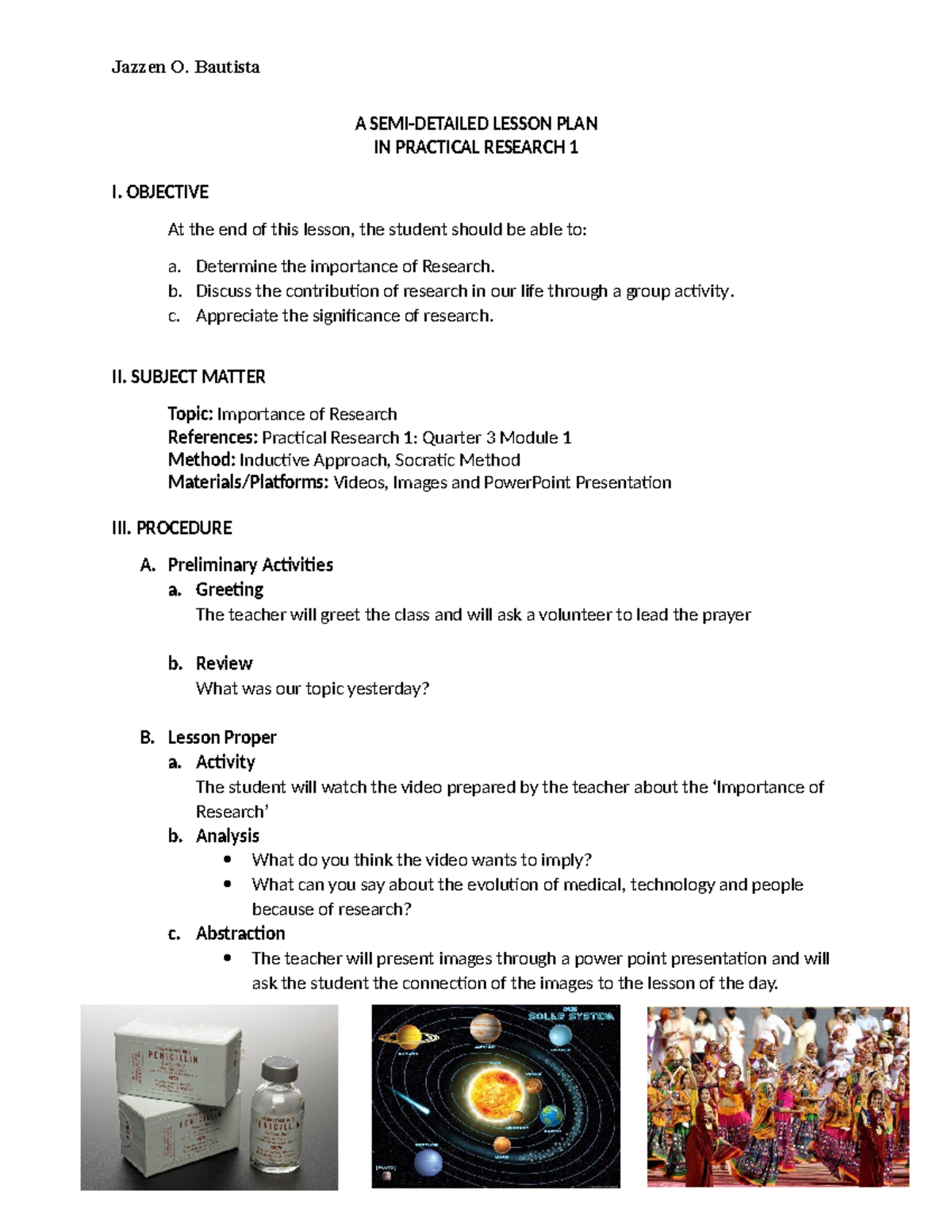 SDLP- Inset-DEMO - Jazzen O. Bautista A SEMI-DETAILED LESSON PLAN IN ...