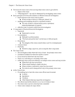Homicide Investigation Classification of death - Check to make sure ...