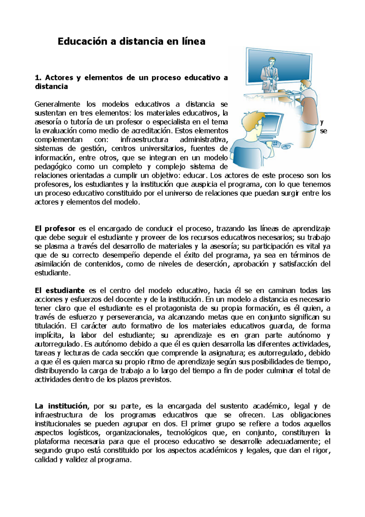 Modalidad a distancia clase 2108 - Educación a distancia en línea ...