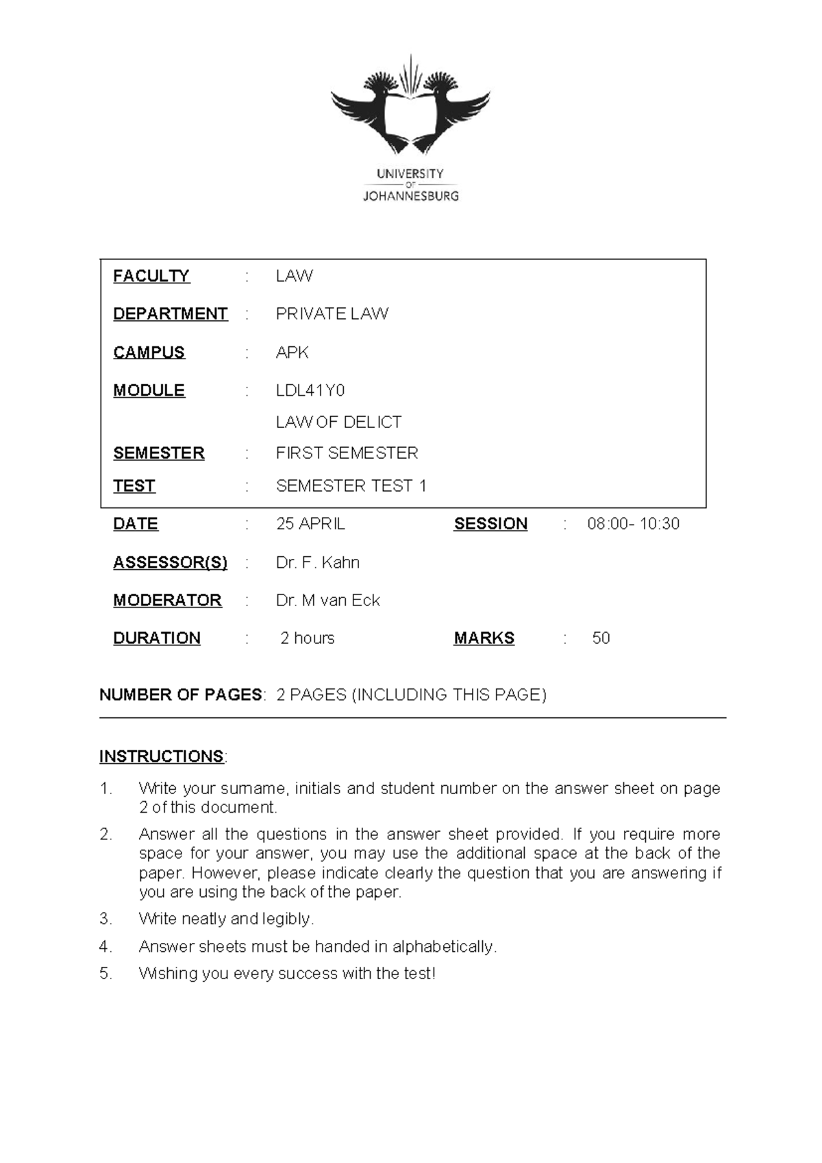 Bb test 1 answer - a test example that can be used in preparation for ...