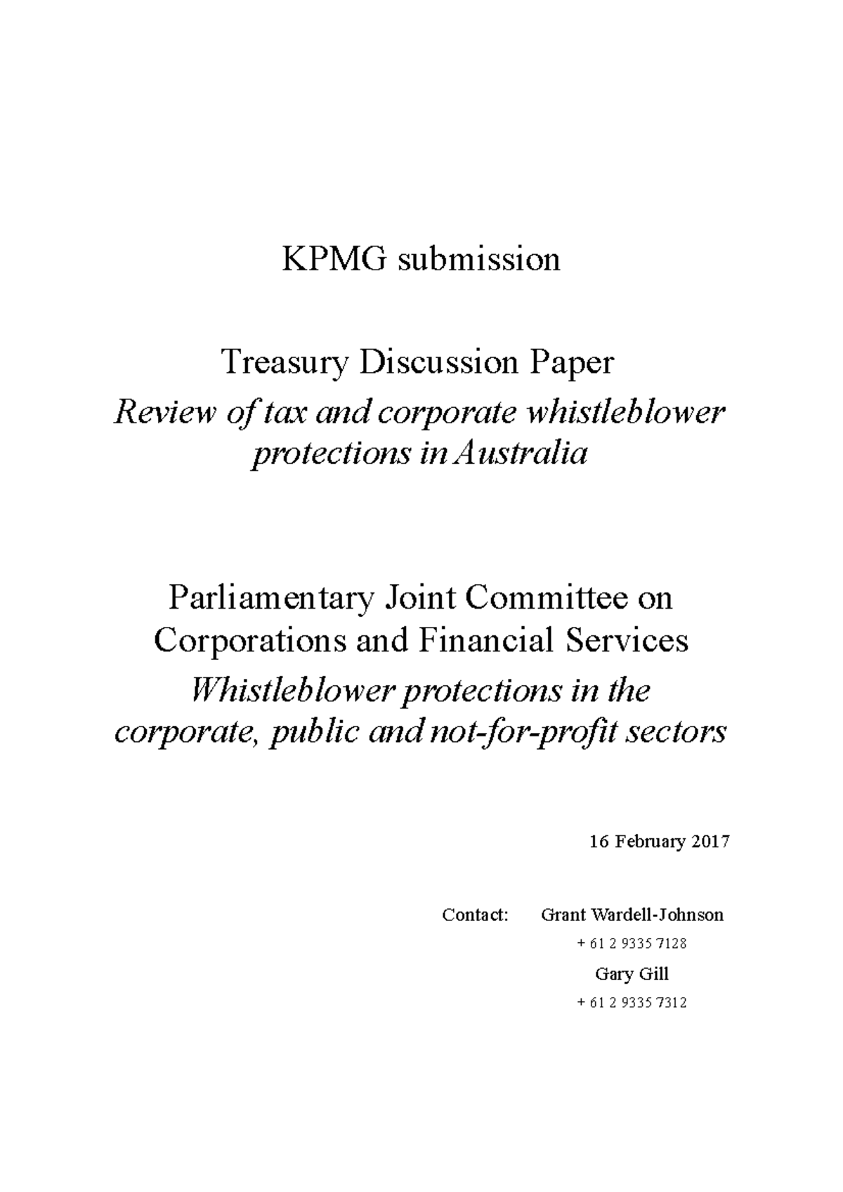 C2016-t226331-KPMG - Essay. - KPMG submission Treasury Discussion Paper ...