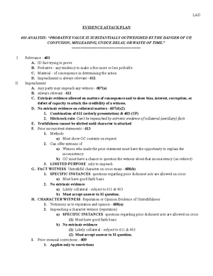 Character Evidence Flow Chart - LAW 5605 - Studocu
