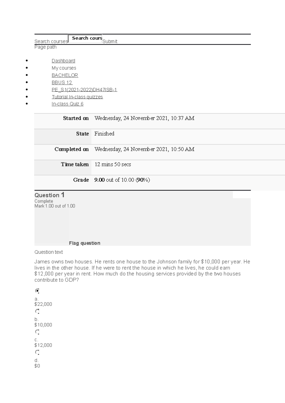 Inclass Quiz 6 for all lecturer (Answer Key Included) - Search courses ...