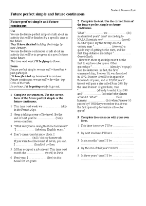 T 021 present perfect simple progressive - english-practice B1 Present ...