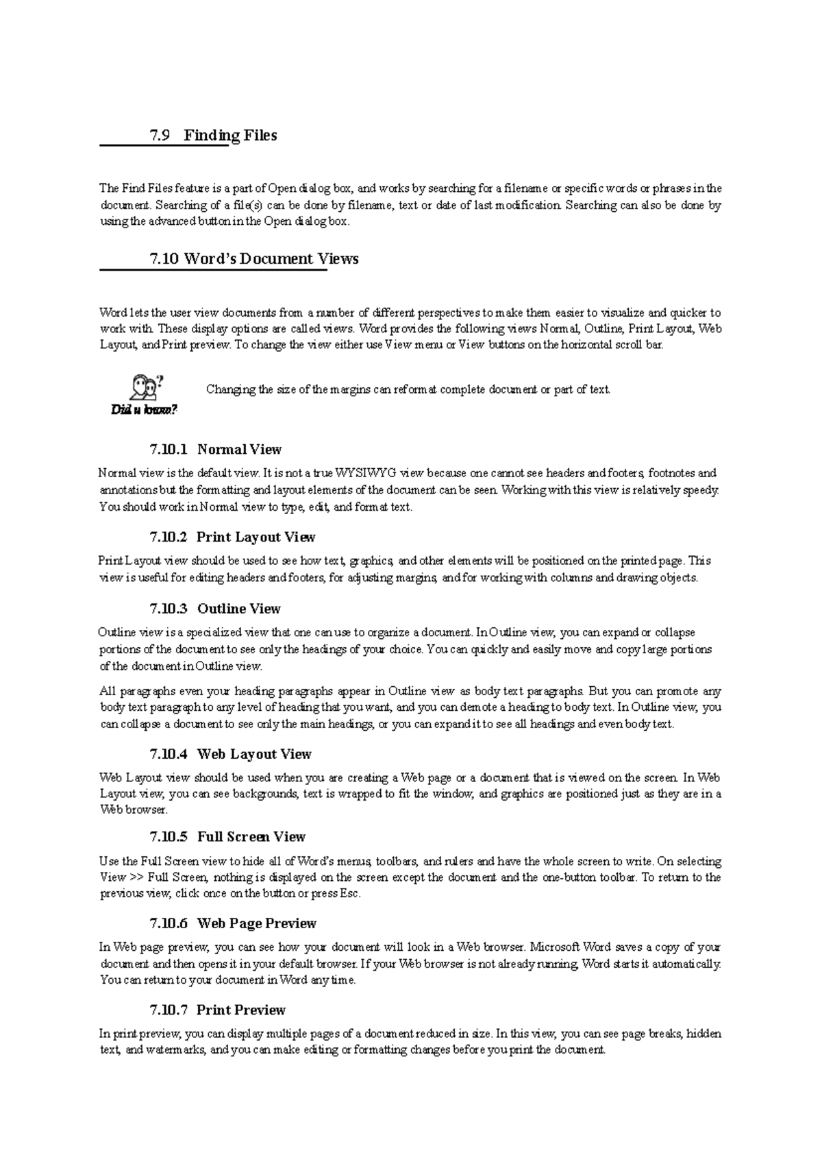 5 - notes - 7 Finding Files The Find Files feature is a part of Open ...