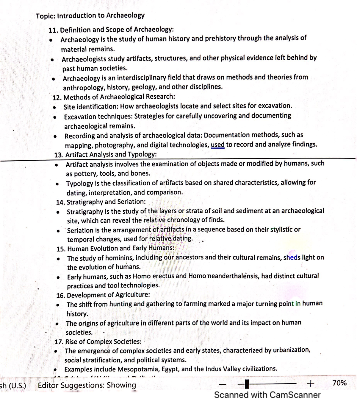 Arch Lecture - Anth 204 - Studocu