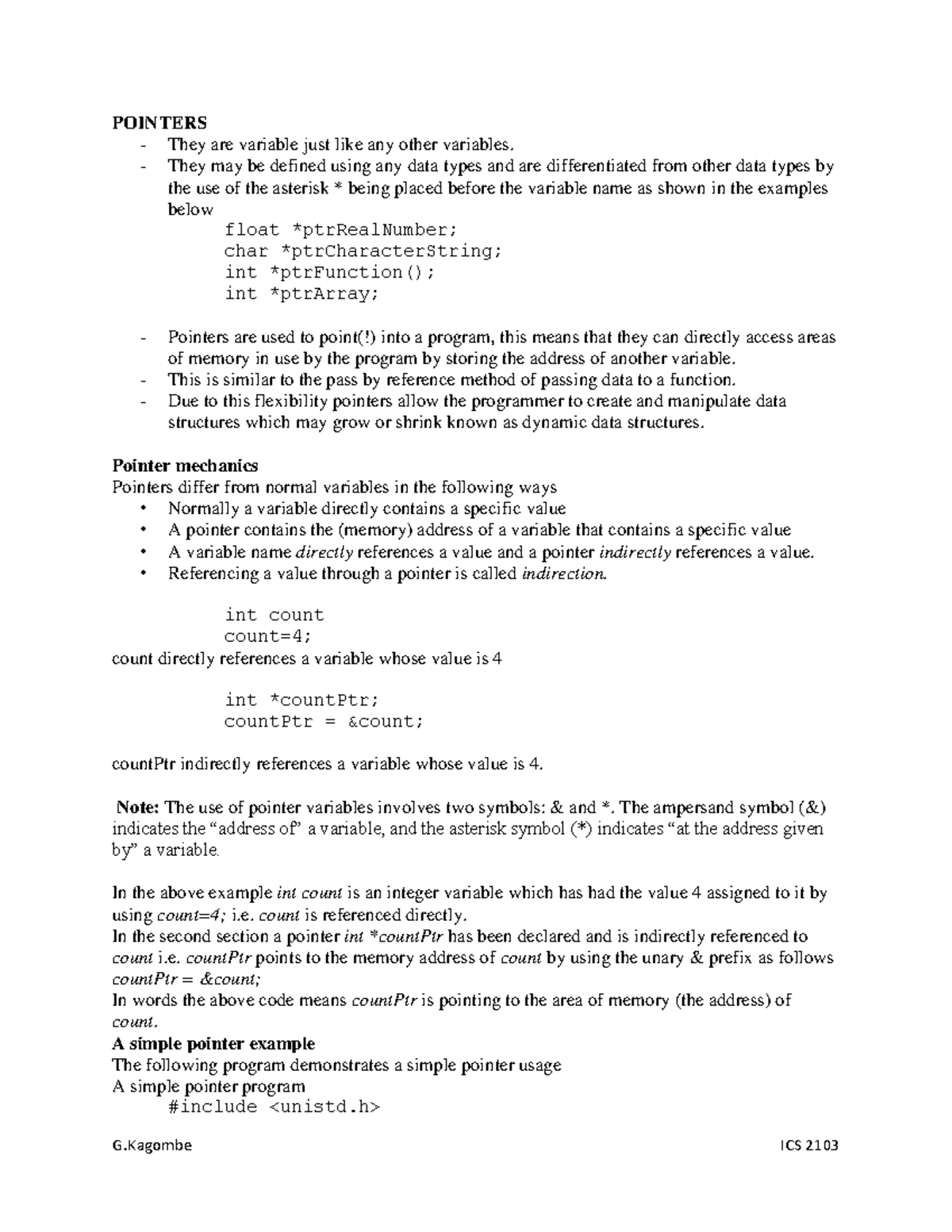 Pointers Pointers They Are Variable Just Like Any Other Variables