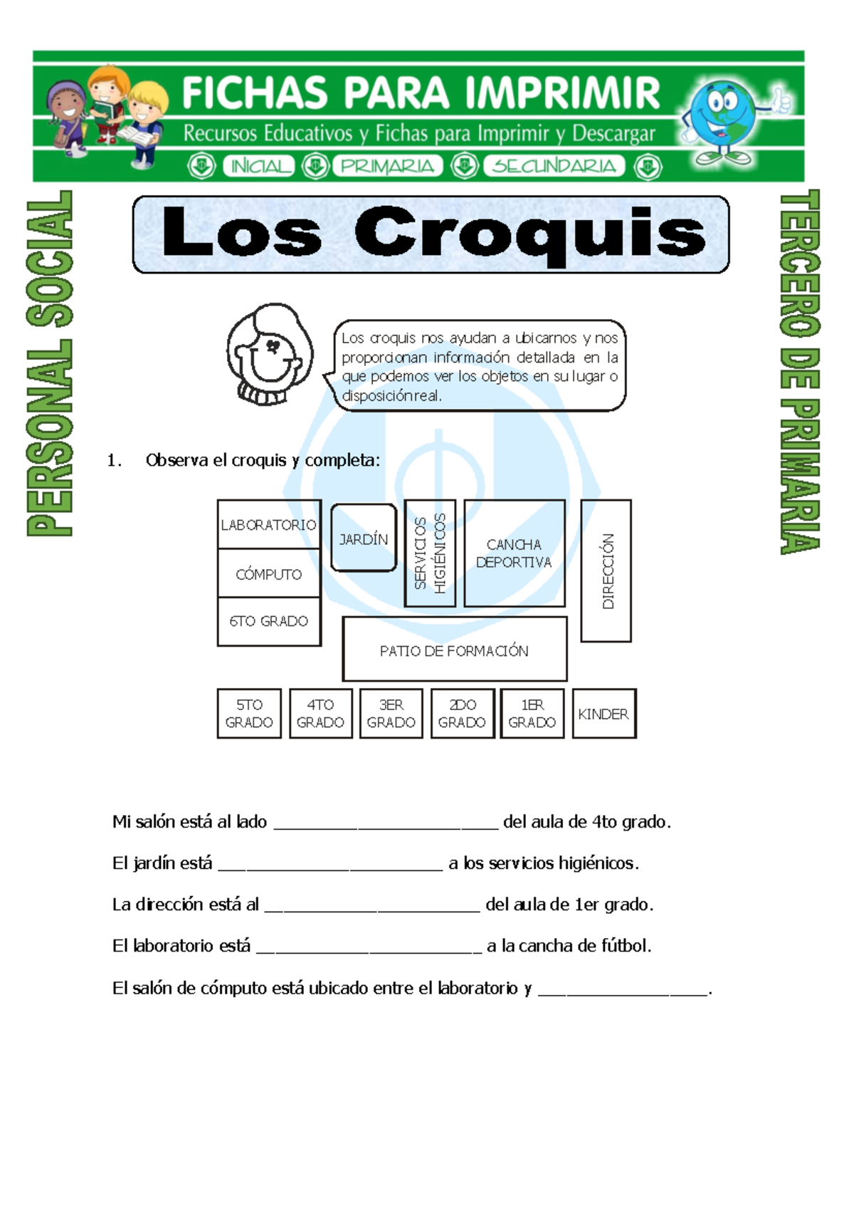 Ficha Que Es Un Croquis Para Tercero De Primaria Los Croquis Nos