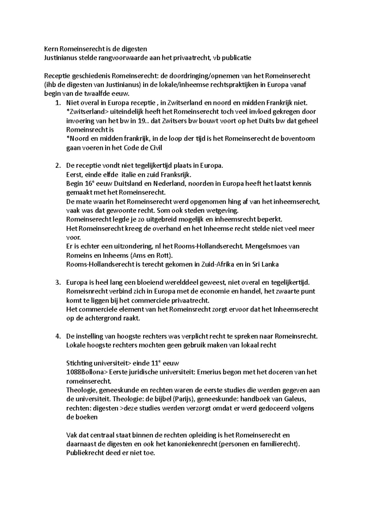 Kern Romeinserecht is de digesten - Kern Romeinserecht is de digesten ...