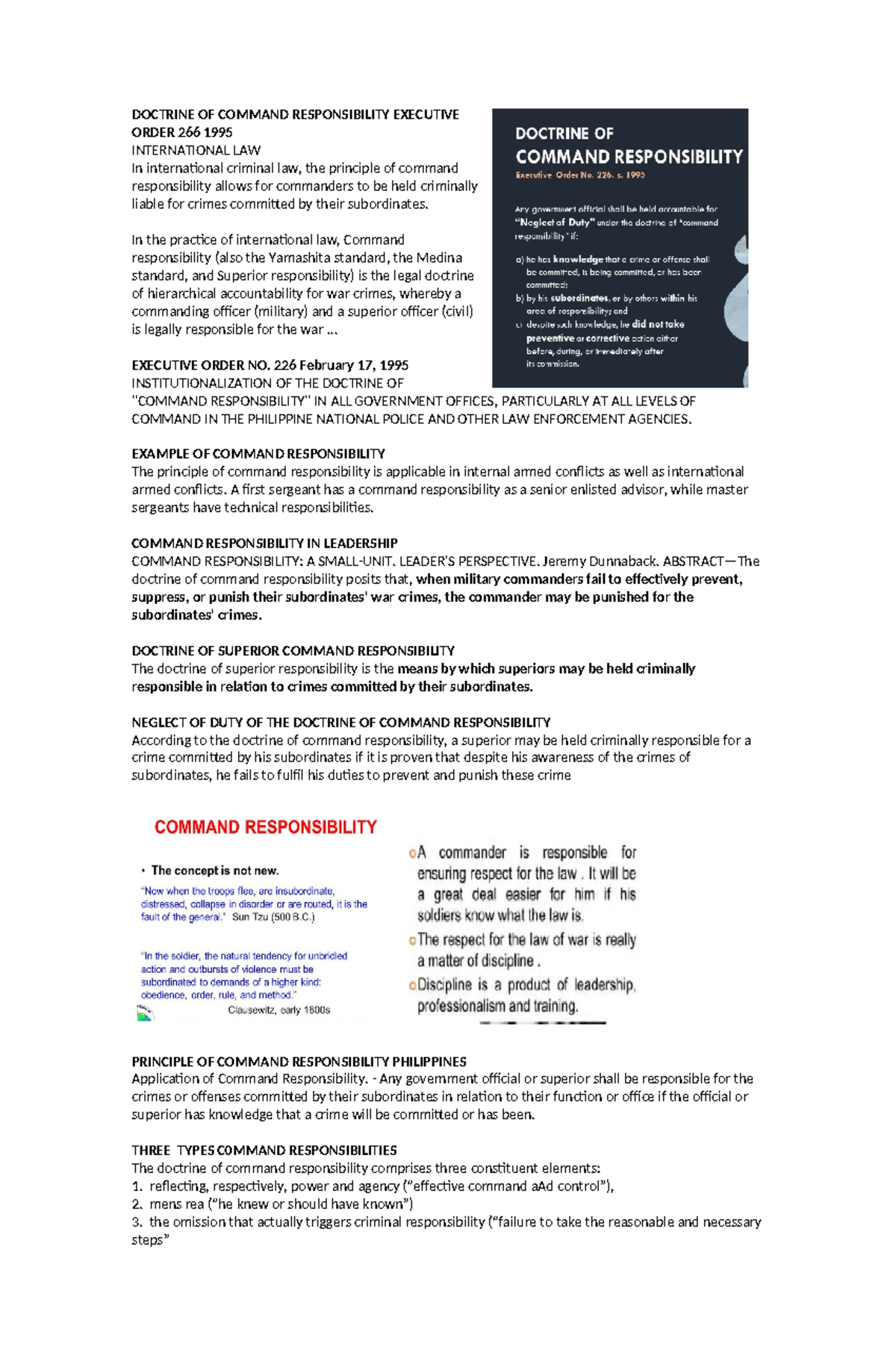 Doctrine-OF- Command- Responsibility - DOCTRINE OF COMMAND ...