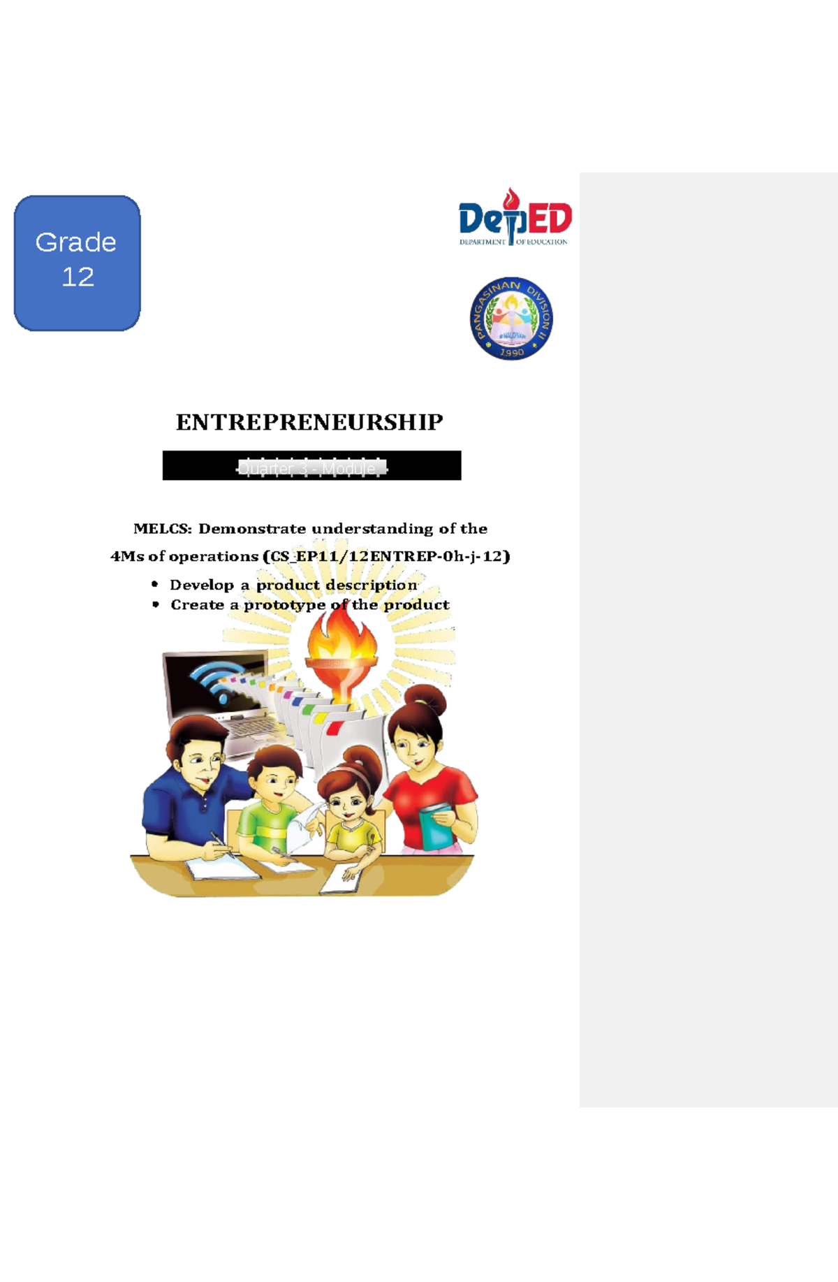 Module-1-3RD-Quarter-entrep - QUARTER 2 – MODULE ONE ENTREPRENEURSHIP ...