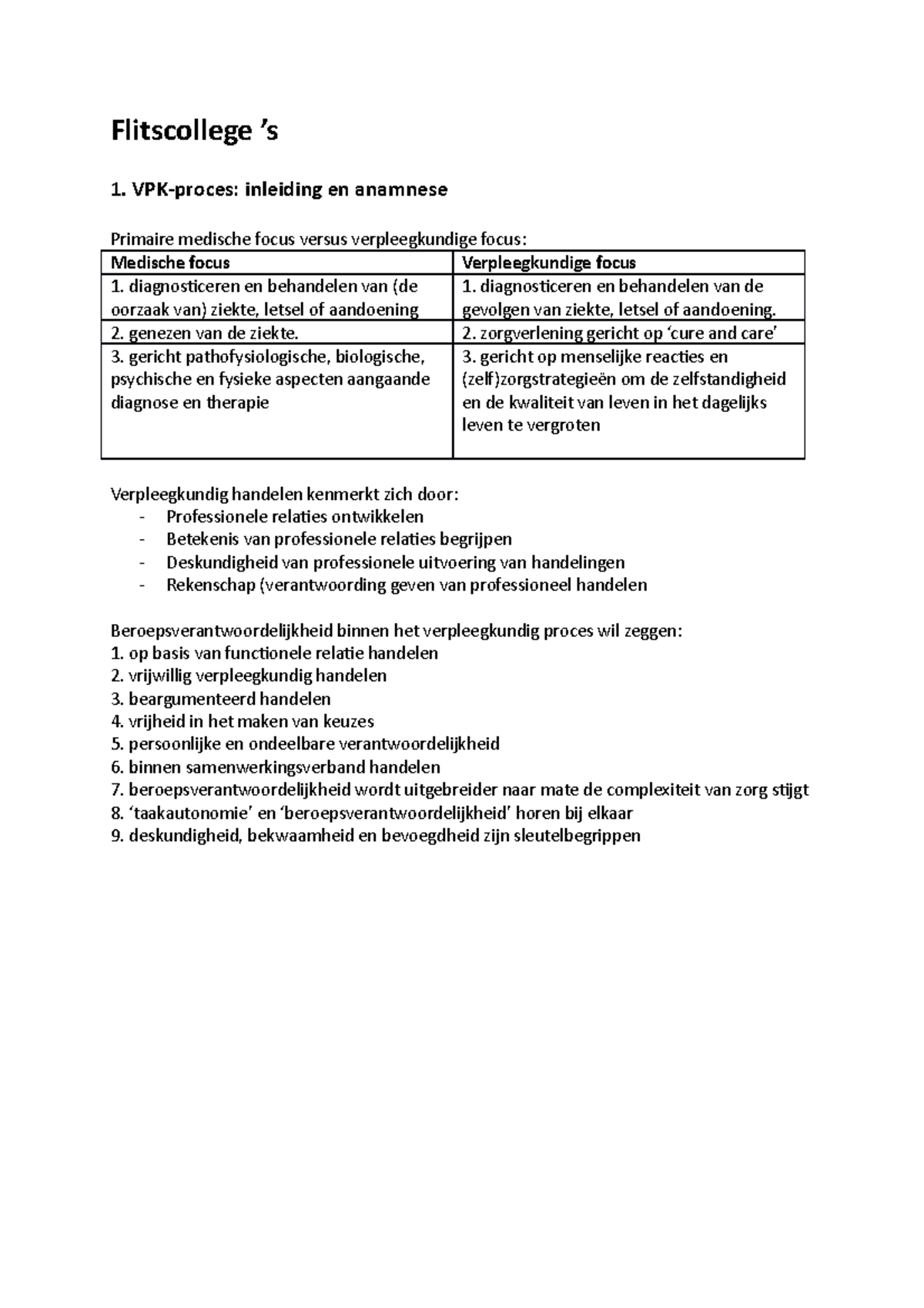 Flitscolleges samenvatting semester 1 periode 2 - Flitscollege ’s 1 ...