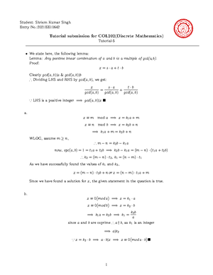 Homework 3 sol - Practice sheet - Math776: Graph Theory (I) Fall, 2017 Homework 3 solution [page ...