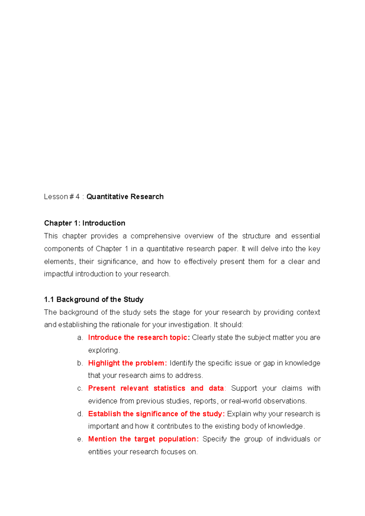 Lesson 4 Chapter 1 - This tutorial might be helpful - Lesson # 4 ...