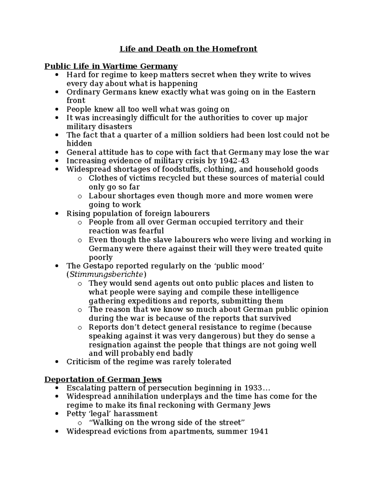 Life and Death on the Homefront - Life and Death on the Homefront ...