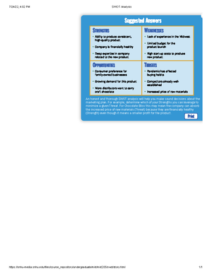 SWOT Notes - Strengths Strengths describe the positive attributes ...