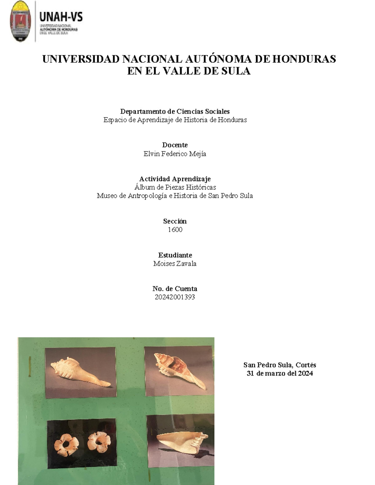 Album Museo - Álbum de piezas antropológicas - UNIVERSIDAD NACIONAL ...