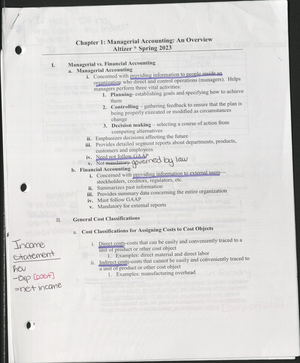 ACCT 2302 Ch.4 Notes - ACCT 2302 - Studocu
