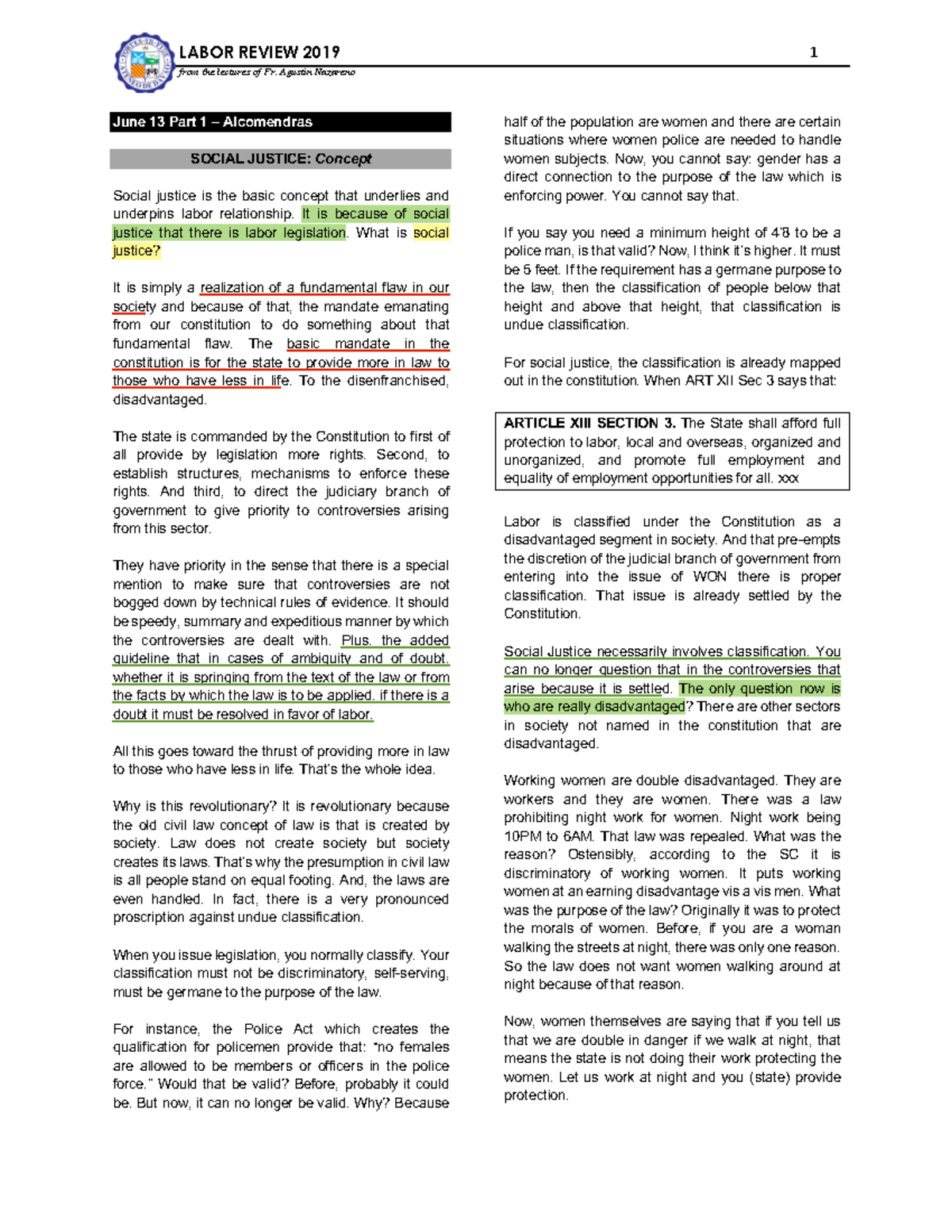 Labor Standards Review 2019 - Warning: TT: undefined function: 32 Warning: Unimplemented ...