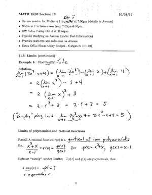 1.2 Handout Characteristics of Polynomial Functions - 1 Characteristics ...