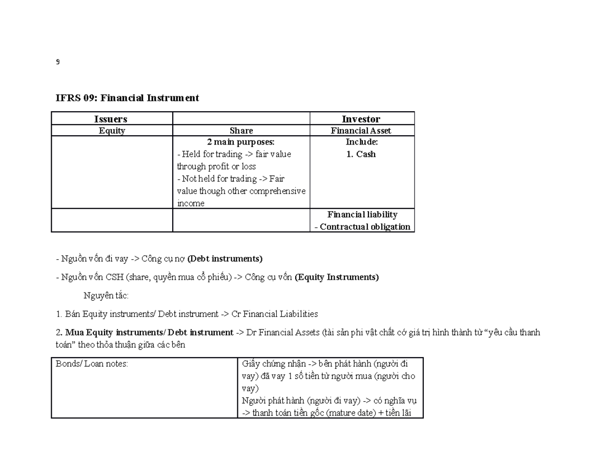IFRS-09 - enjoy - 9 IFRS 09: Financial Instrument Issuers Investor ...