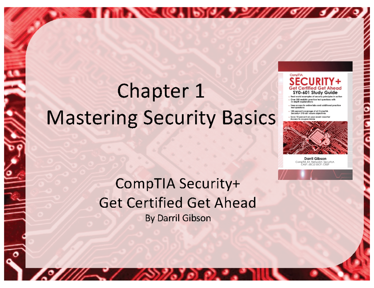 601 Ch 1 Mastering Security Basics Chapter 1 Mastering Security