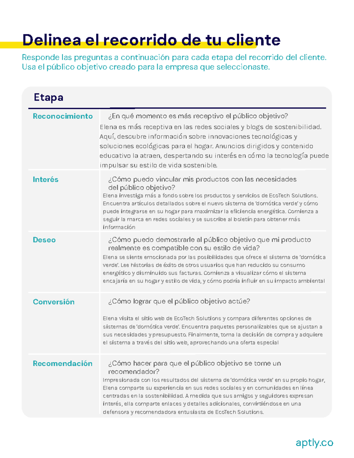 Recorrido - hkhb - Delinea el recorrido de tu cliente Responde las ...