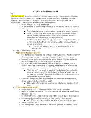 Defining Intellectual Disability - Lecture 1: Defining Intellectual ...