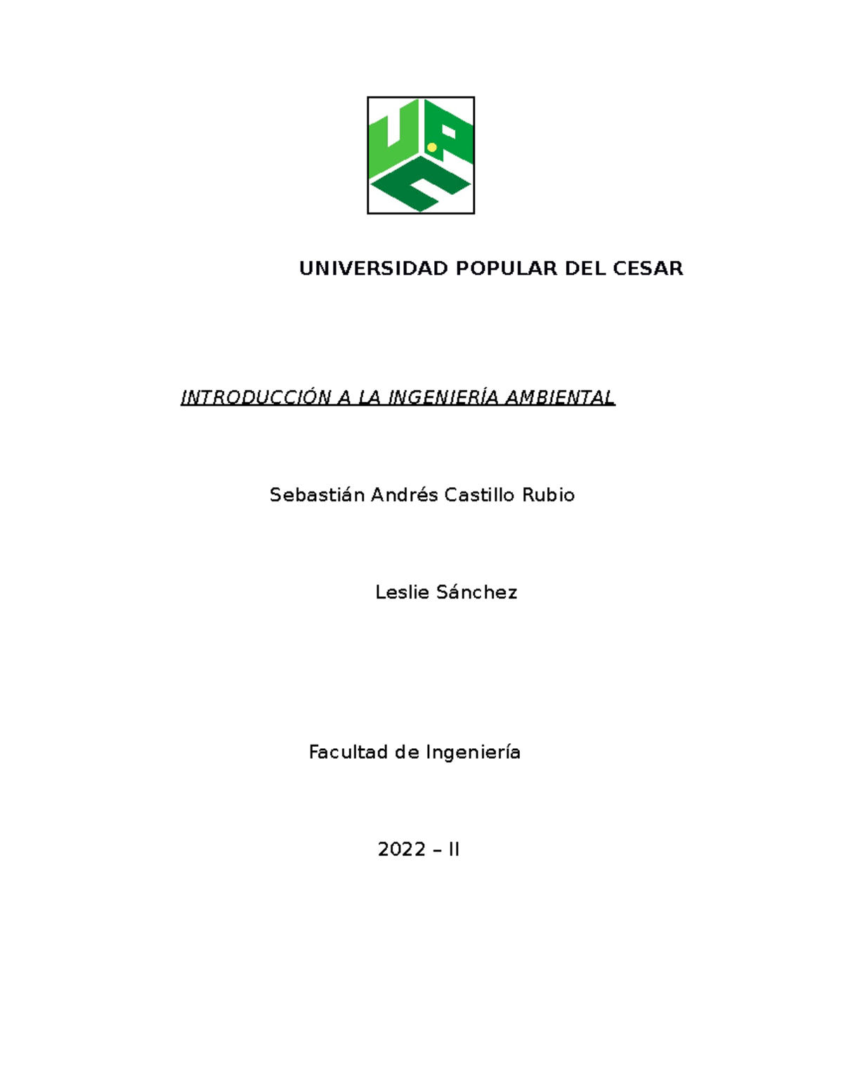 Método Cientifico - FGDFGD - UNIVERSIDAD POPULAR DEL CESAR INTRODUCCIÓN ...