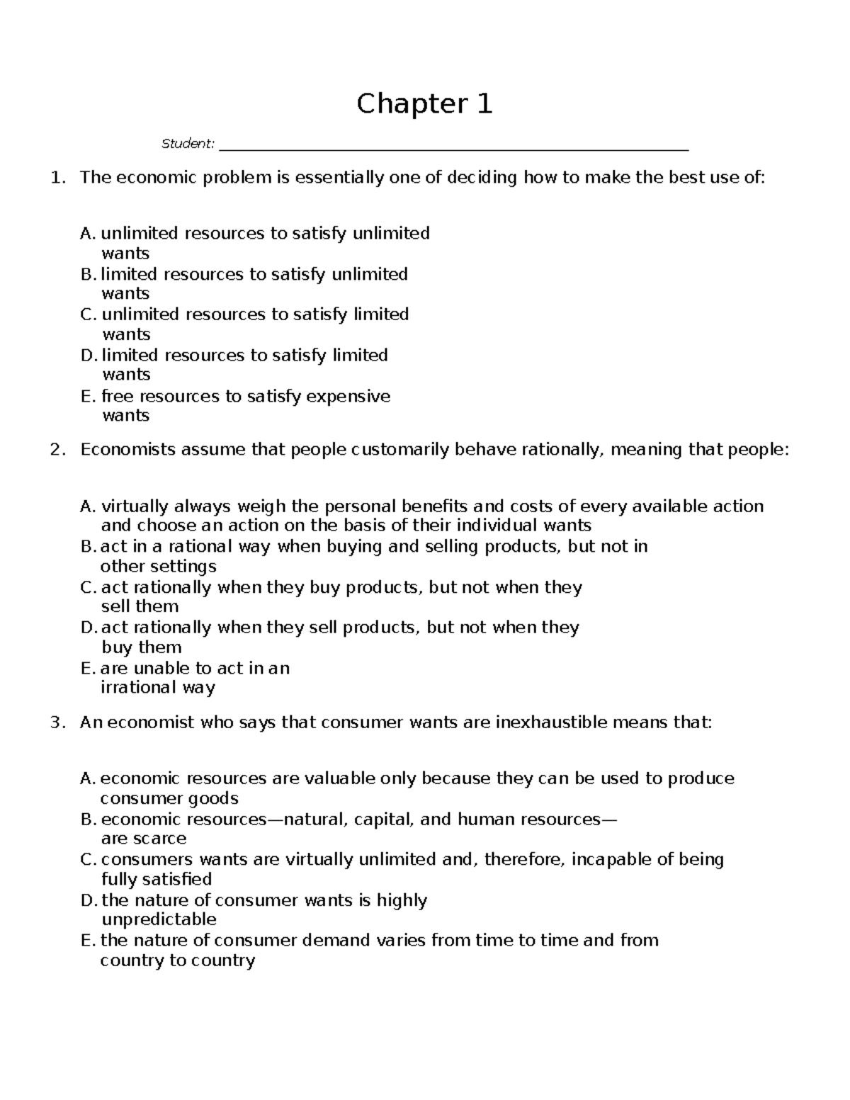 Chapter-1 - Notes and summary - Chapter 1 Student: - Studocu