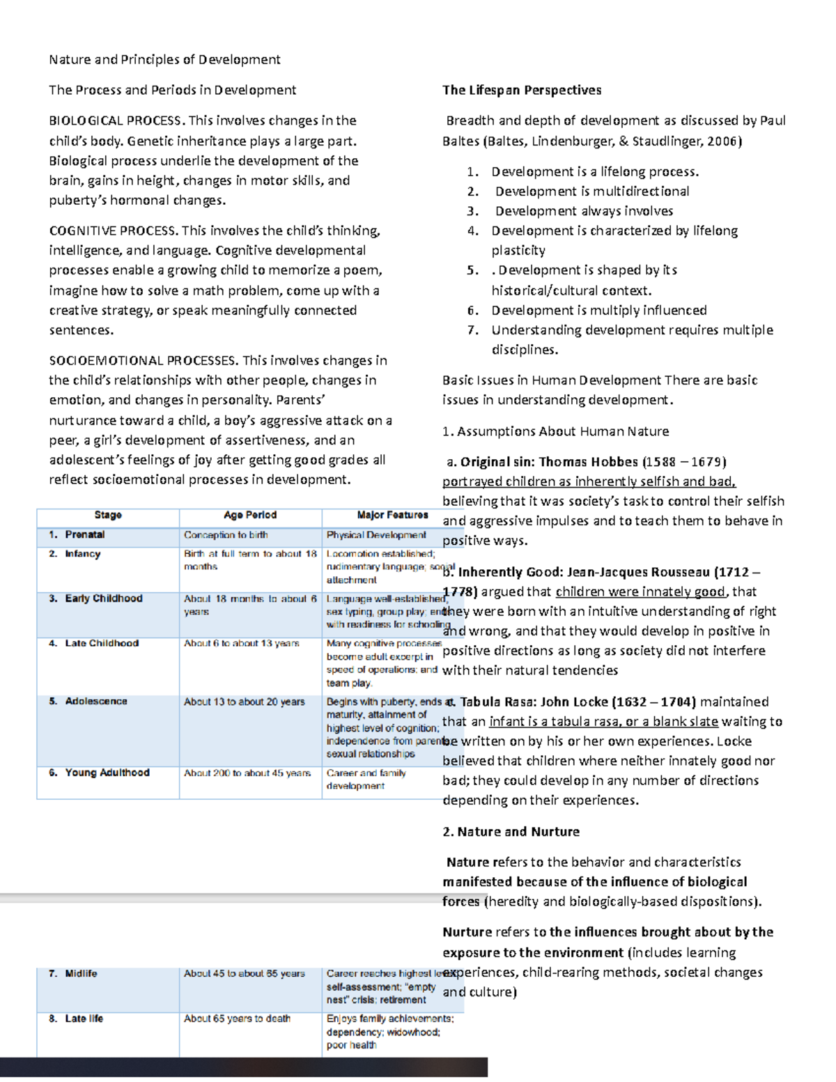Child Adolecent Lectures - Nature and Principles of Development The ...